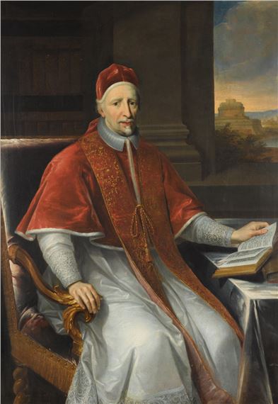Il Baciccio | PORTRAIT OF GIULIO ROSPIGLIOSI, POPE CLEMENT IX (1600 ...