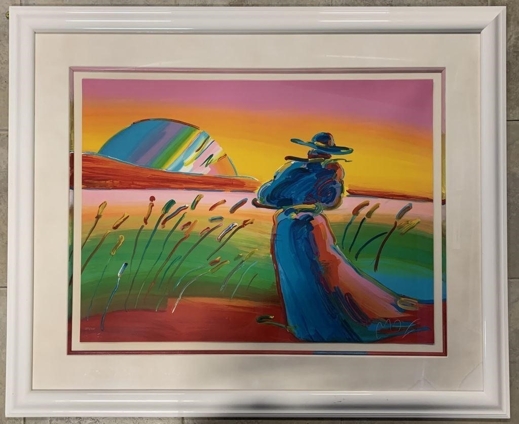 Peter Max | Walking in Reeds II (1992) | MutualArt