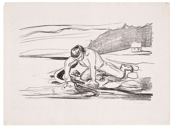 Edvard Munch | Der Tiger (The Tiger), from Alfa und Omega (1908 - 1909 ...