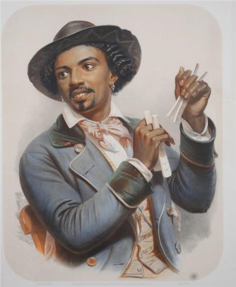 William Sidney Mount | The Bone Player (1857) | MutualArt