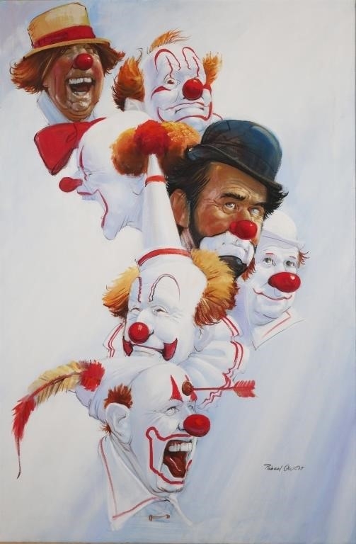 Robert Owen | Seven Faces of a Clown | MutualArt