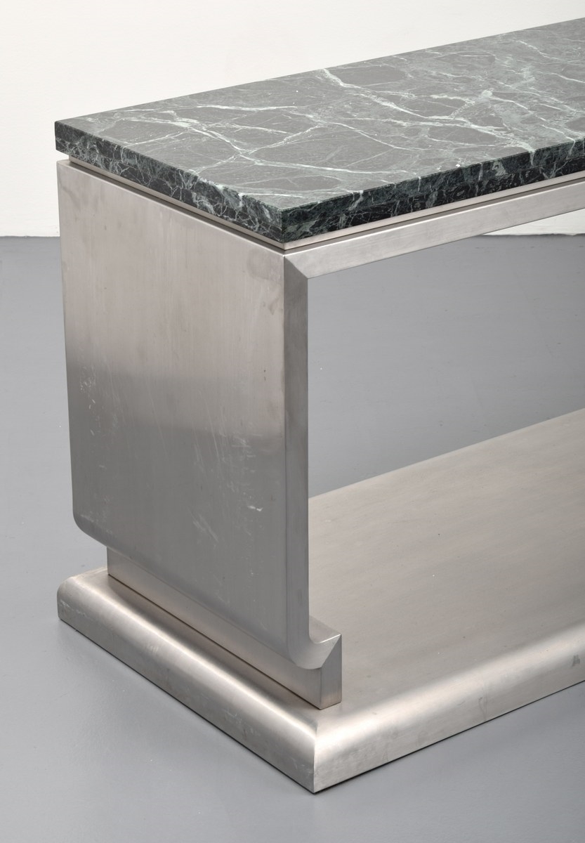 Jay Spectre | Pair of Massive Altar-Table Style Consoles | MutualArt