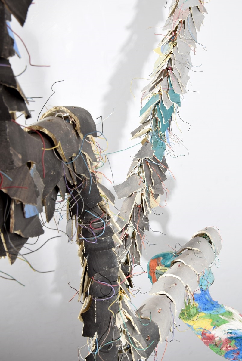 Michael Lucero | Large Hanging Figural Sculpture, 90H (1982) | MutualArt