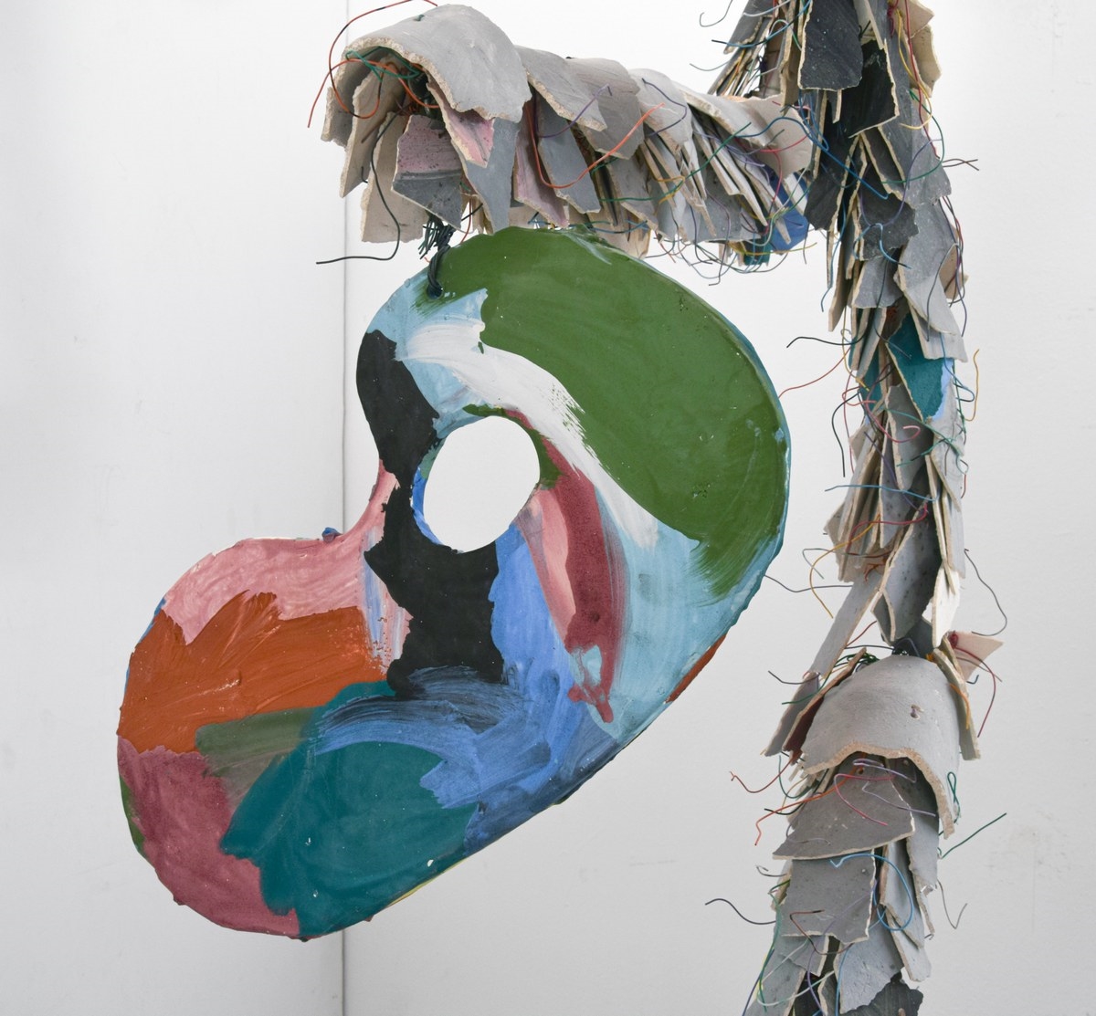 Michael Lucero | Large Hanging Figural Sculpture, 90H (1982) | MutualArt