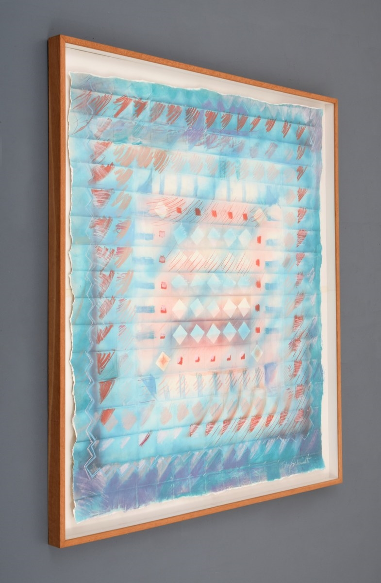 Toby Schmidt | Large Toby Schmidt Mixed Media Painting (1980) | MutualArt