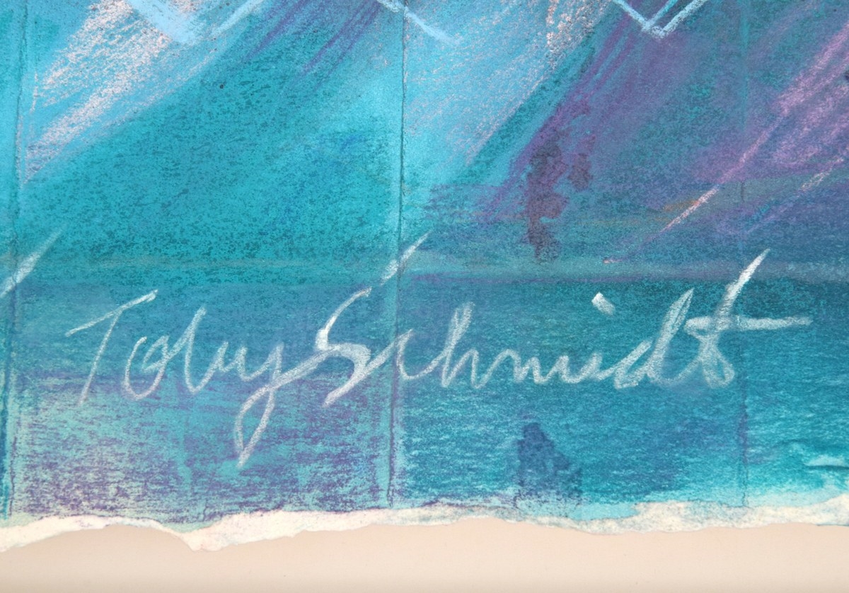 Toby Schmidt | Large Toby Schmidt Mixed Media Painting (1980) | MutualArt