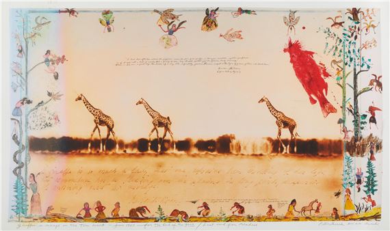 Peter Beard | Giraffes in Mirage on the Taru Desert,, for The End of ...