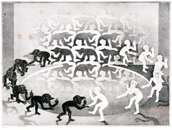 Maurits Cornelis Escher | Encounter (Circa 1944) | MutualArt