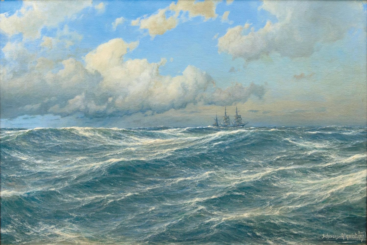 Hugo Schnars-Alquist | ON THE ELBE (1899) | MutualArt