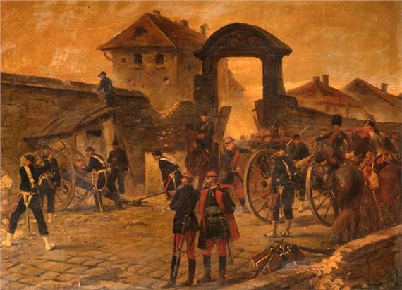 Emile Brisset | Batalla (1888) | MutualArt