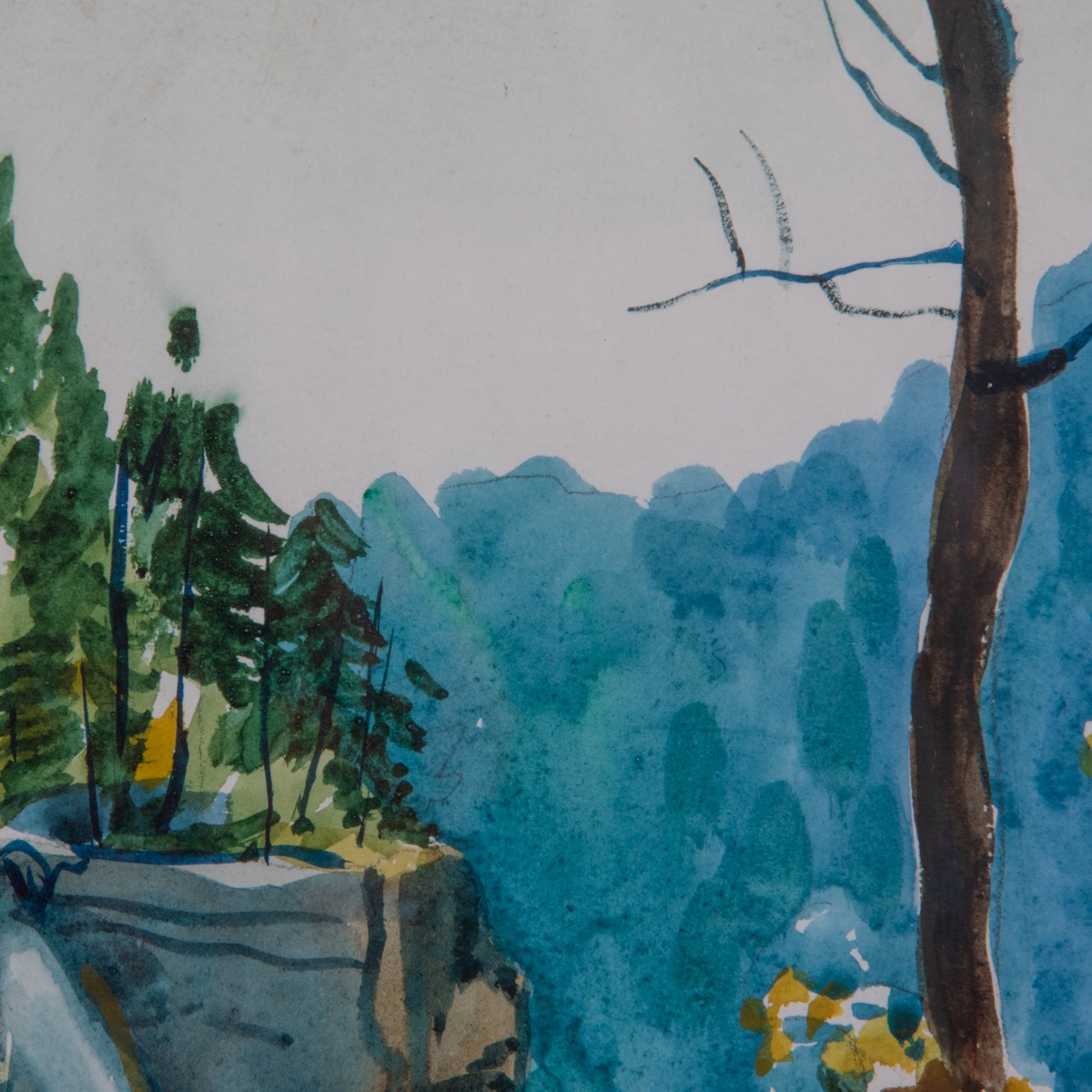 Lawrence Blazey | Mountain Scene with Road | MutualArt