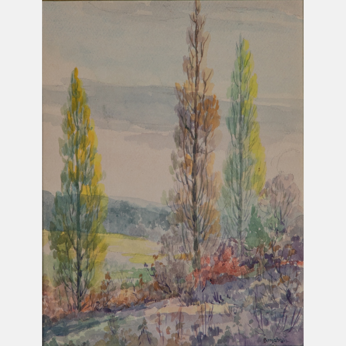 Charles Johan Bergstrom | Two Landscapes with Trees | MutualArt