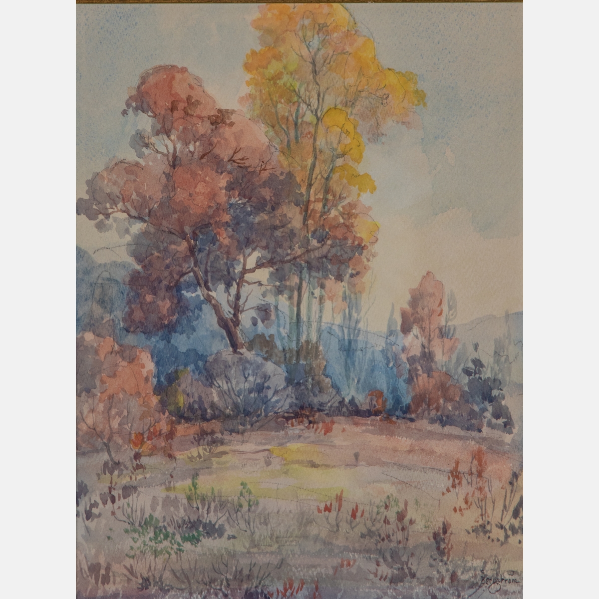 Charles Johan Bergstrom | Two Landscapes with Trees | MutualArt