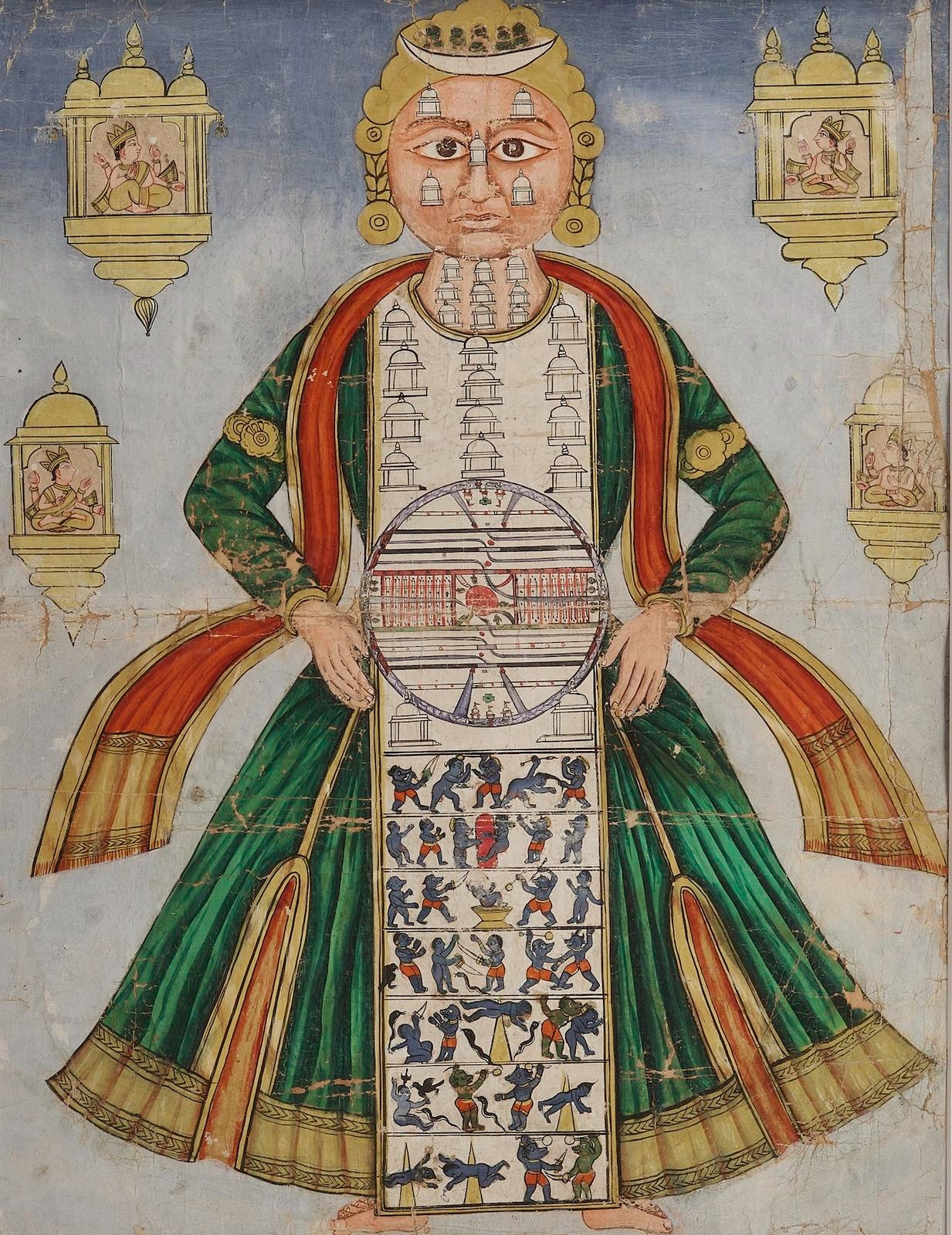 Indian School, 19th Century | Yantra, diagram Jaïn | MutualArt