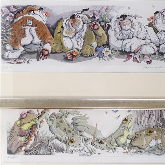Enid Groves | Two works: Loveabulls; Marsh Fellers | MutualArt