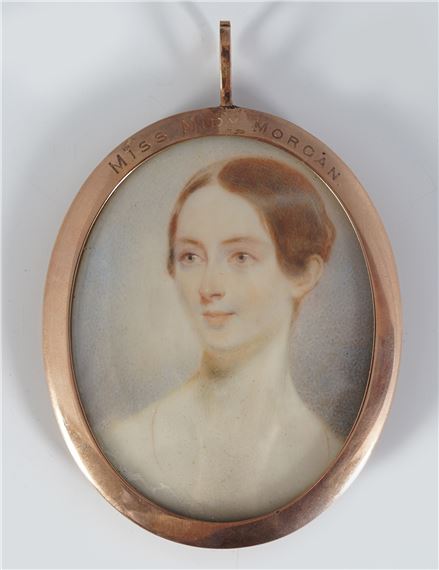 Adam Buck | Oval portrait miniature of Miss Midy Morgan | MutualArt