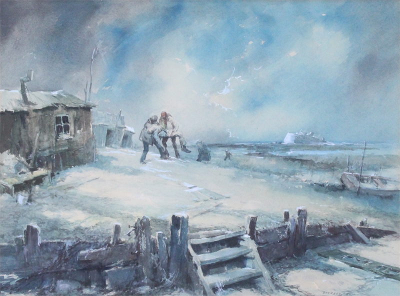 Everett Shinn | The Rescue (1947) | MutualArt