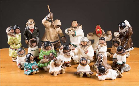 C. Alan Johnson | Nineteen works: painted figures | MutualArt