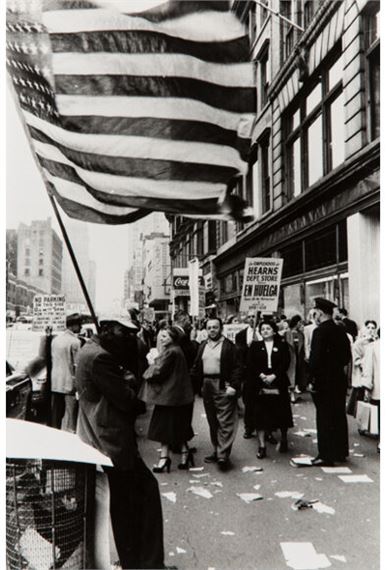 Robert Frank | Strike in New York (1952) | MutualArt