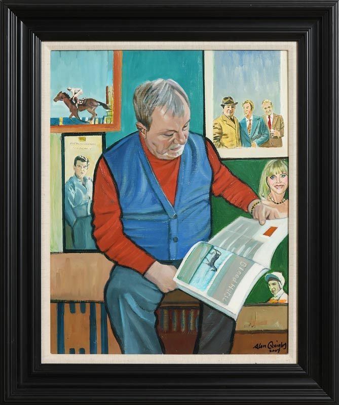 Alan Quigley | Reading the Racing Post (2007) | MutualArt