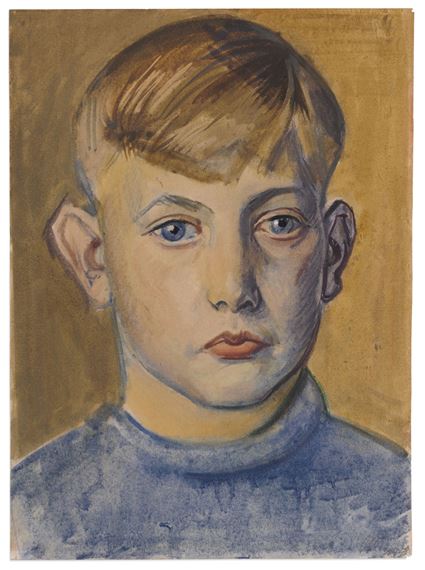 Curt Querner | Bildnis eines Knaben (1948) | MutualArt