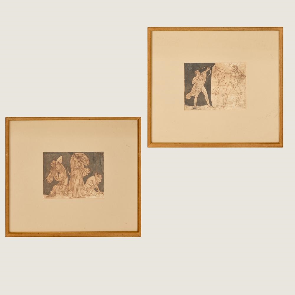 John Flaxman | Two Works: Illustrations of Homers Iliad | MutualArt