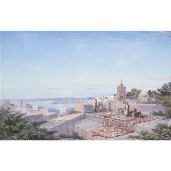 Paul B. Pascal | PRIÈRE SUR LA TERRASSE (1895) | MutualArt