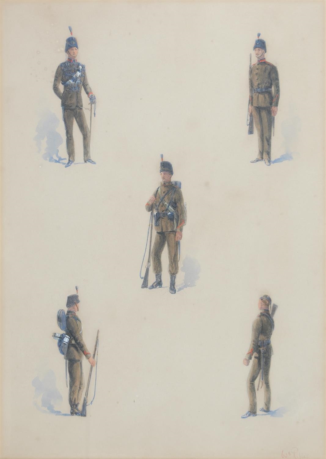 Richard Simkin | The 2nd Batallion the 60th Rifles, the King's Royal ...
