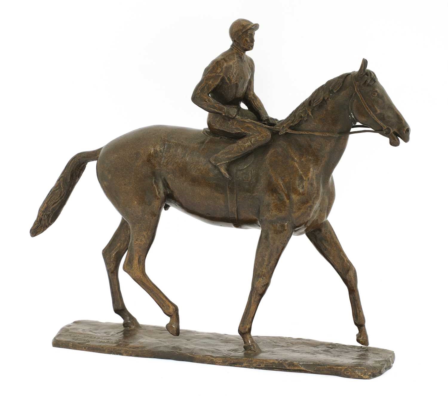 John Rattenbury Skeaping | Equestrian sculpture with a Jockey Up (77 ...