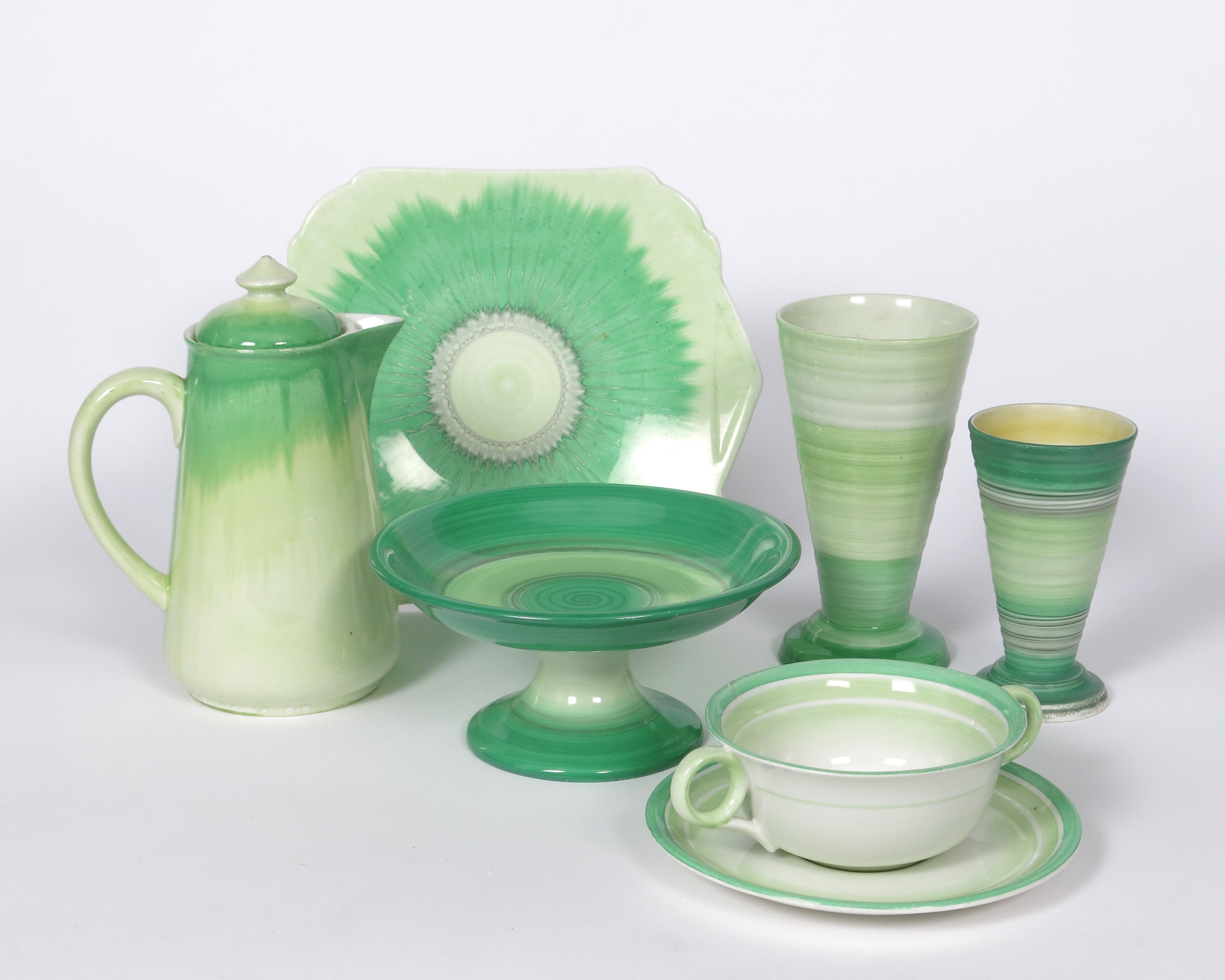 Eric Slater | A collection of Shelley Pottery Harmony Ware designed by ...