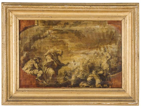 Francesco Maffei | Bozzetto raffigurante la Predica di San Paolo ...