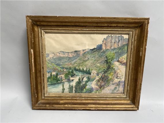 Emile Appay | VIEUX PONT DU ROSIER-GORGES DU TARN | MutualArt