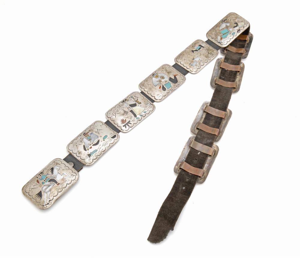 Benjamin Becenti | A Navajo Benjamin Becenti storyteller silver concho ...