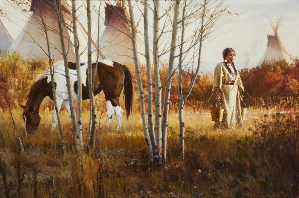 Stan Davis | Grandmother Prays For Her Children | MutualArt