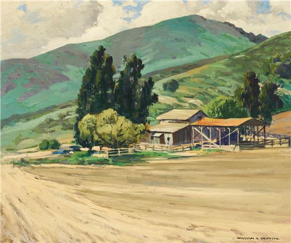 William Alexander Griffith | Irvine Ranch with barn | MutualArt