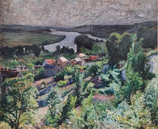 Emilio Boggio | La vallée de la Seine au andelys | MutualArt