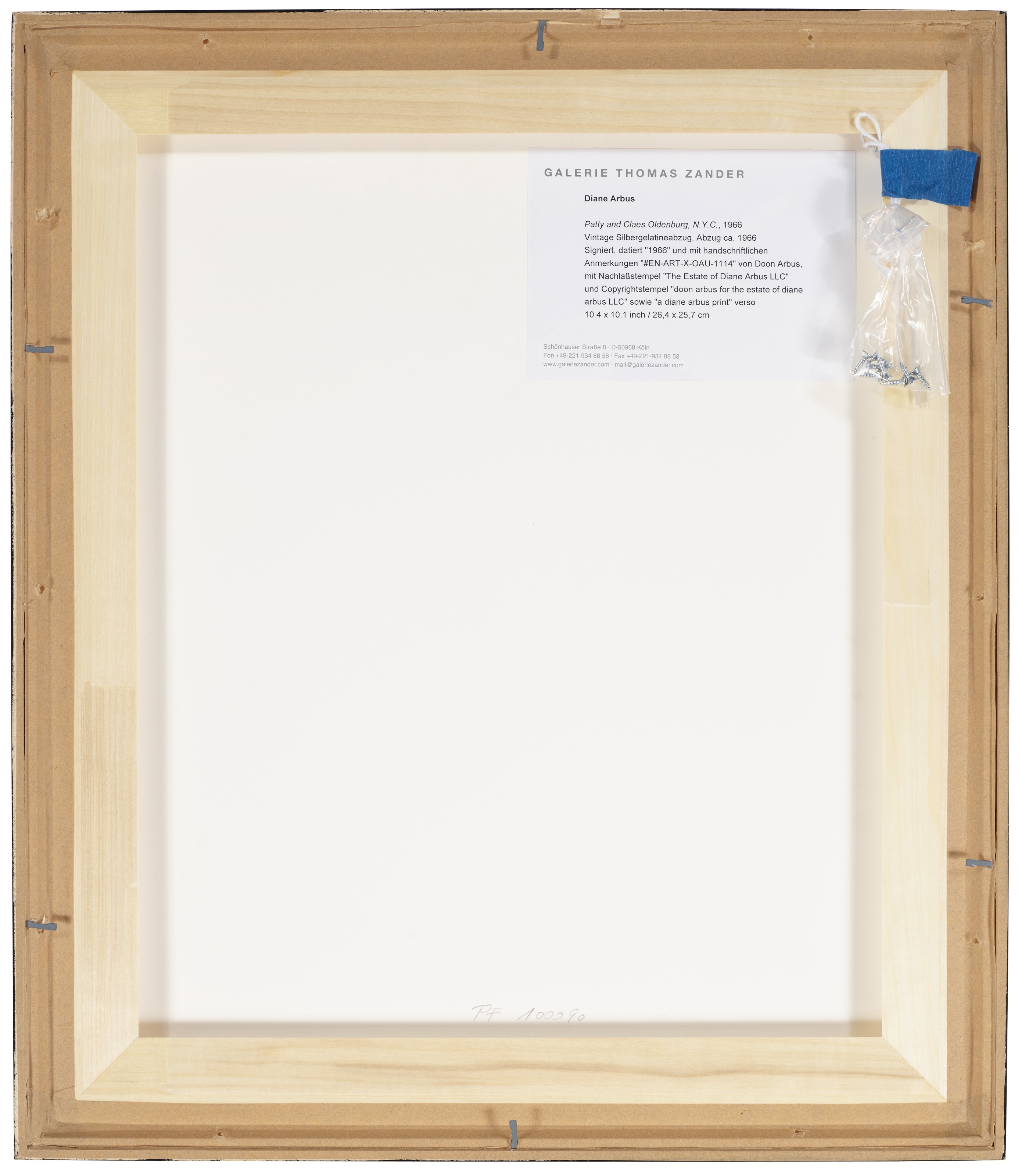 Diane Arbus | Patty and Claus Oldenburg, N.Y.C. (1966) | MutualArt