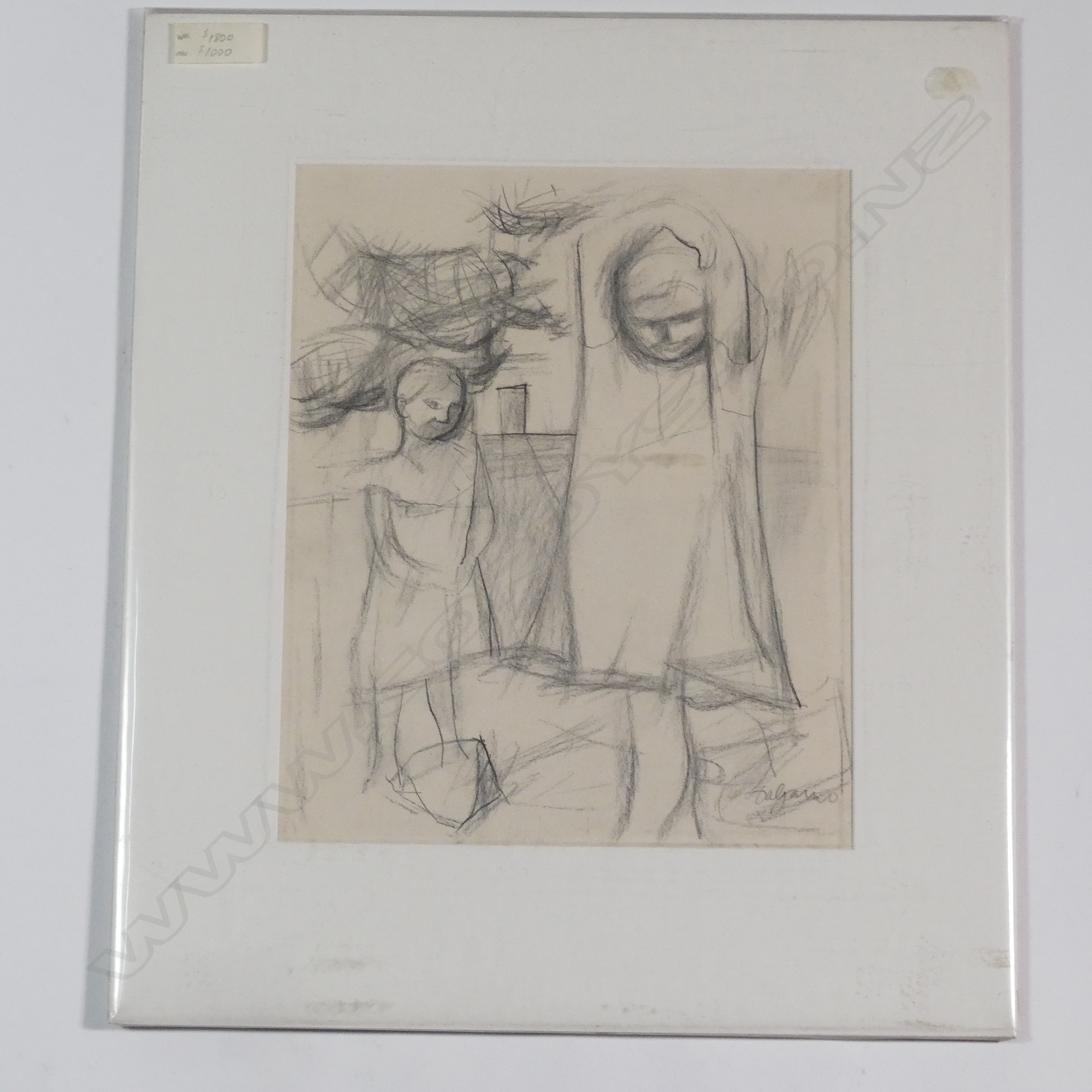 Roy Dalgarno | Untitled sketch of children | MutualArt