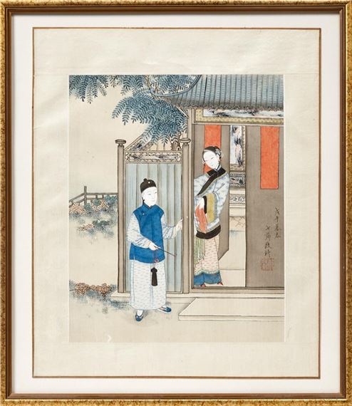 Gai Qi | A Chinese Qing Dynasty Painting of a Lady | MutualArt
