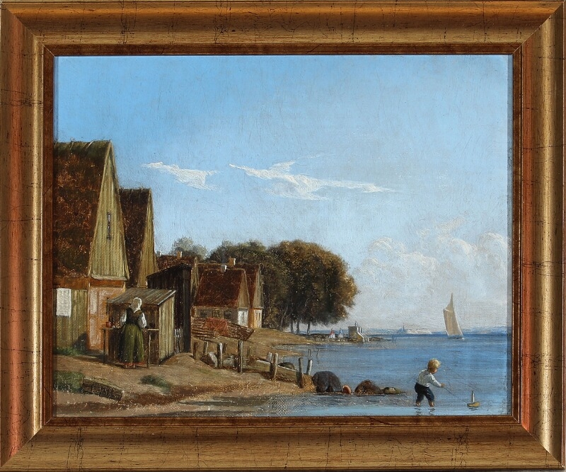 Conrad Oscar Carlson | View from Taarbæk Havn (Circa 1860) | MutualArt