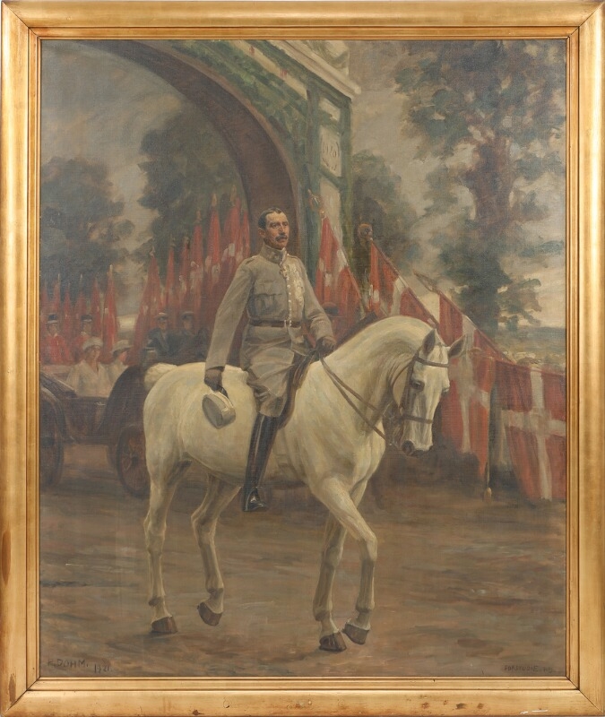 Heinrich Dohm | Preliminary study for King Christian X crossing the ...