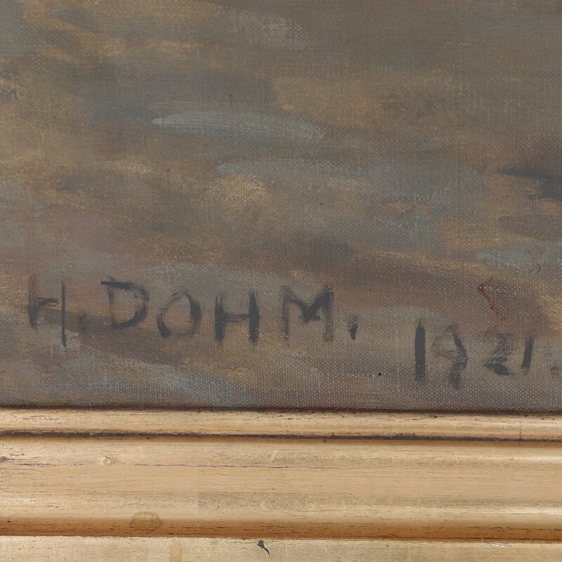 Heinrich Dohm | Preliminary study for King Christian X crossing the ...