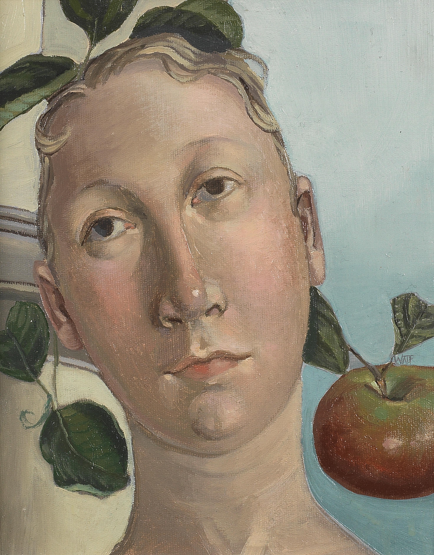 Alison Watt | Head of a Young Woman (1989) | MutualArt