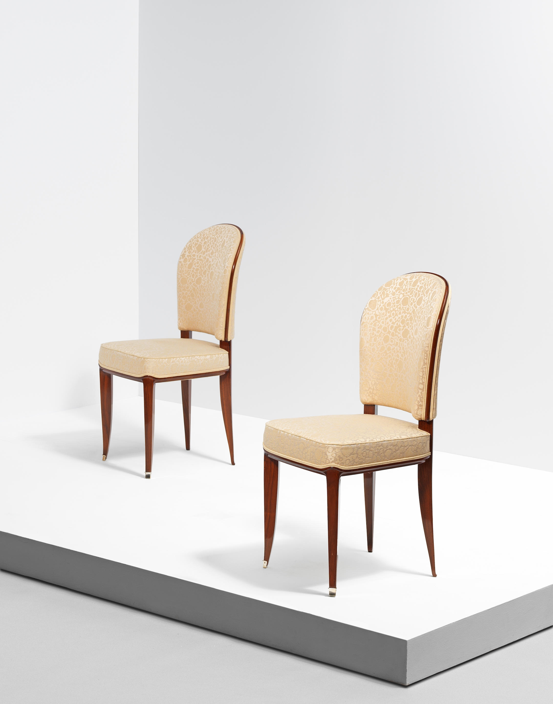 Émile-Jacques Ruhlmann | Pair of 'Listel' dining chairs, model no. 49NR ...