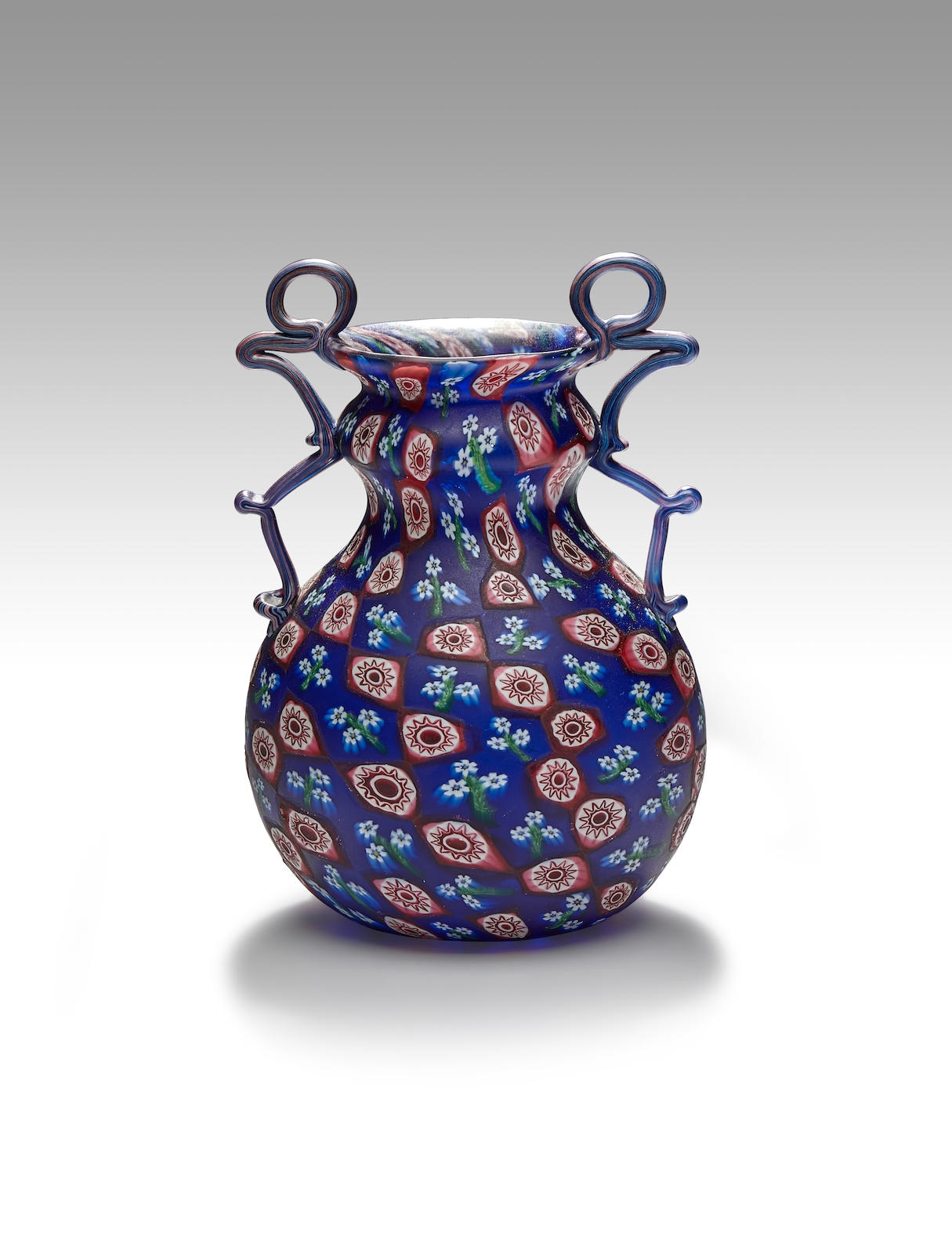 Fratelli Toso Vetreria | Murrine Floreali Vase blown murrine glass with ...