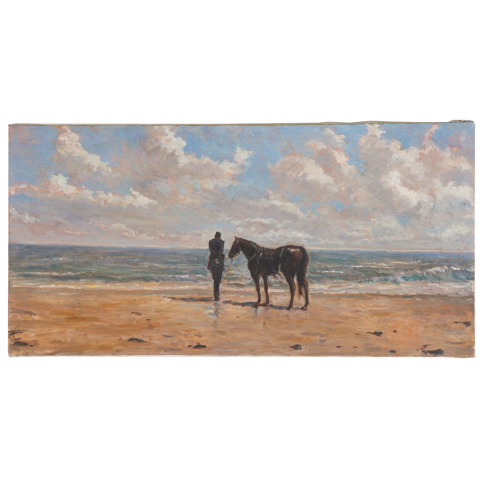 Nathaniel Gibbs | Horse and Rider Ocean View | MutualArt