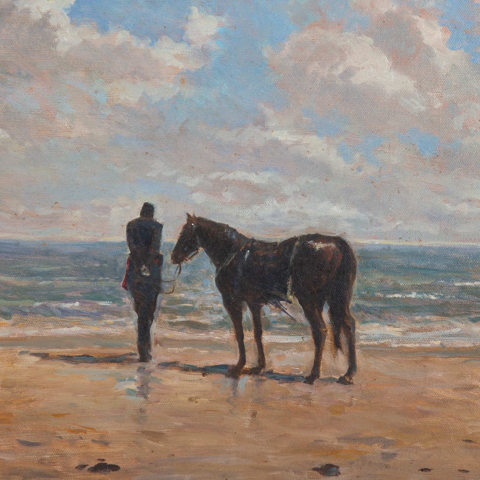Nathaniel Gibbs | Horse and Rider Ocean View | MutualArt