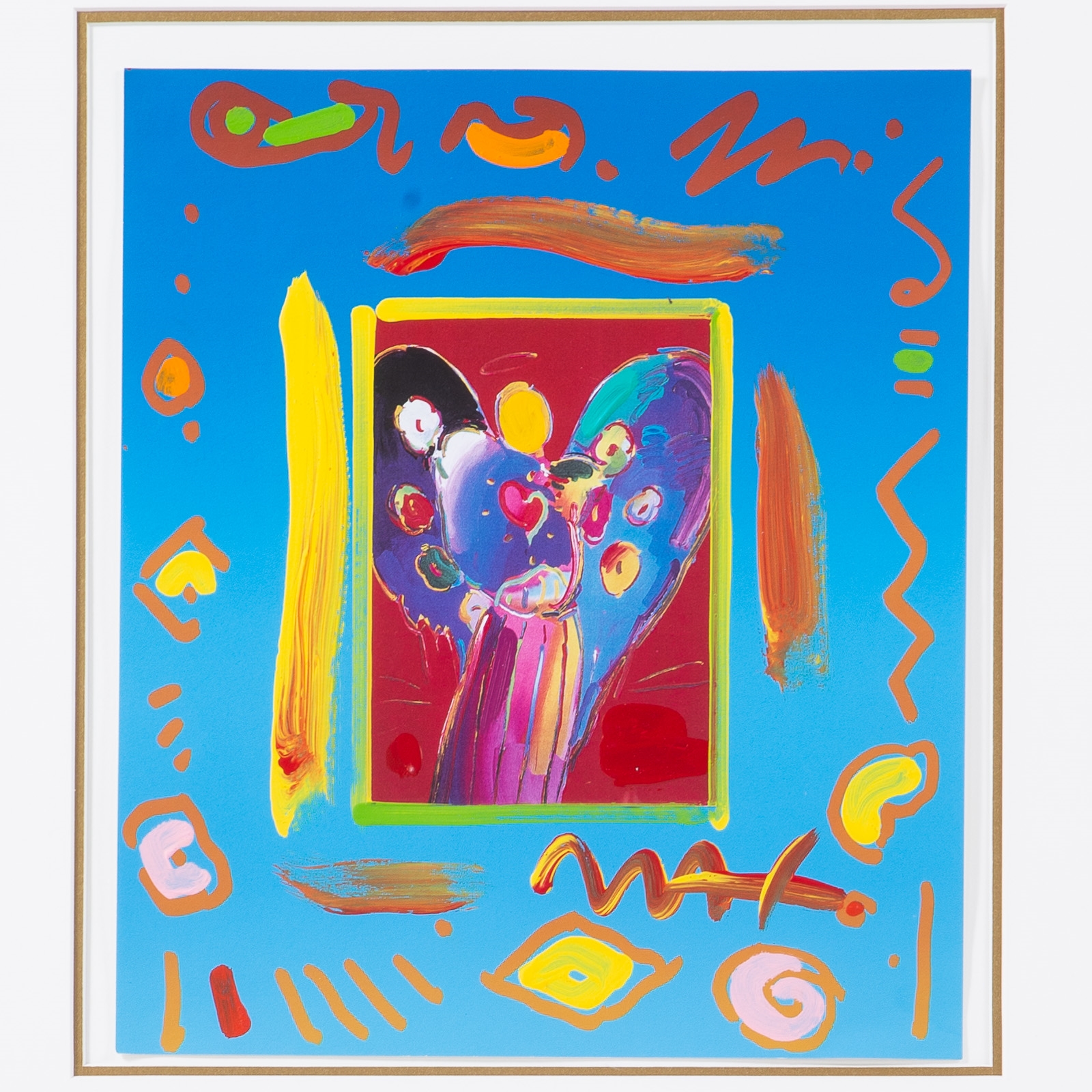 Peter Max | Angel with Heart, enhanced | MutualArt