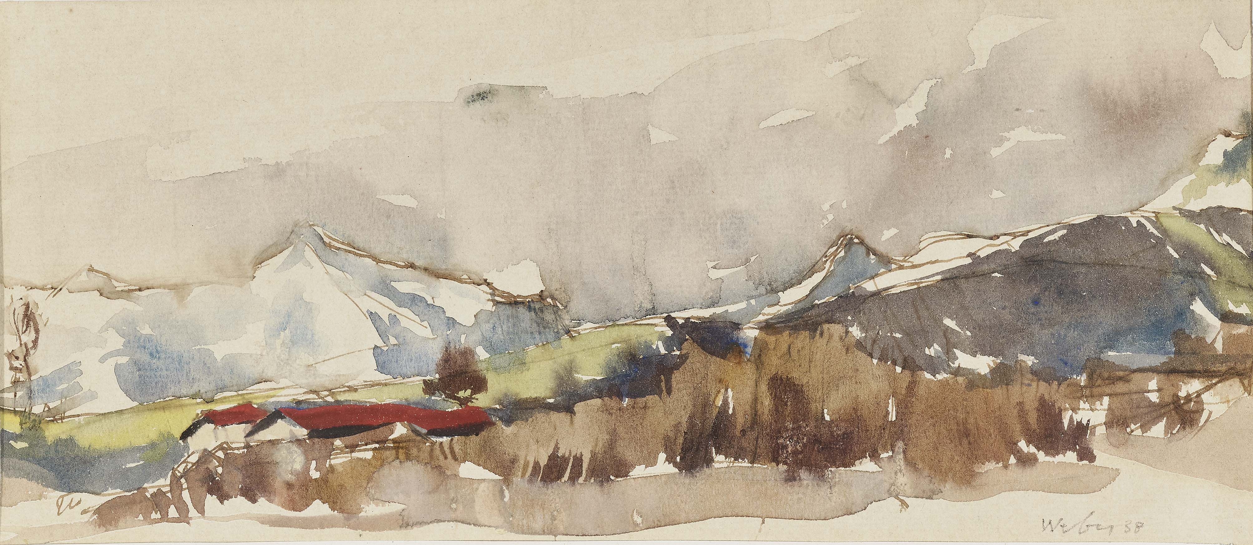 Hans Josef Weber-Tyrol | Mountain landscape | MutualArt