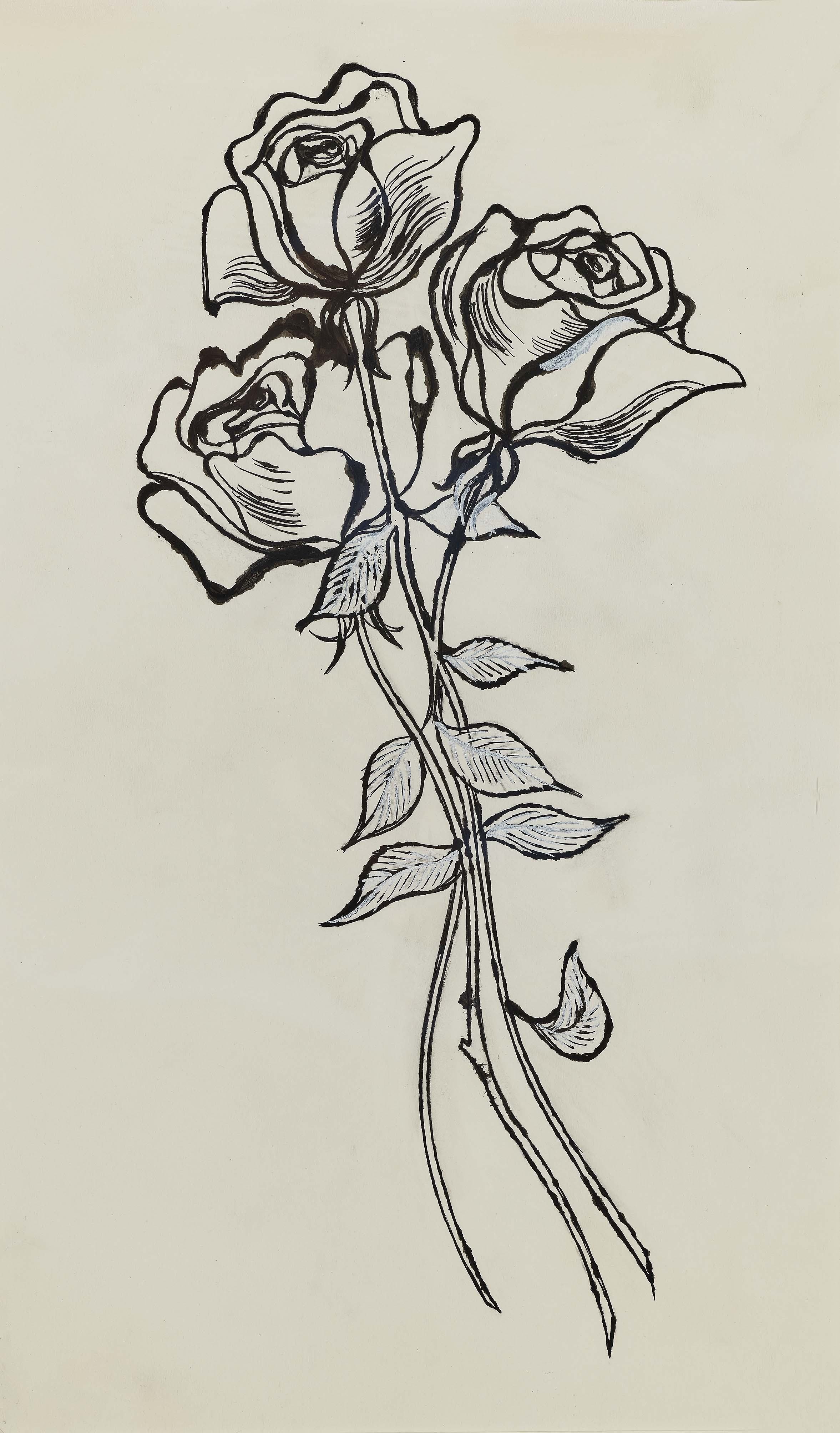 Three Roses Drawing